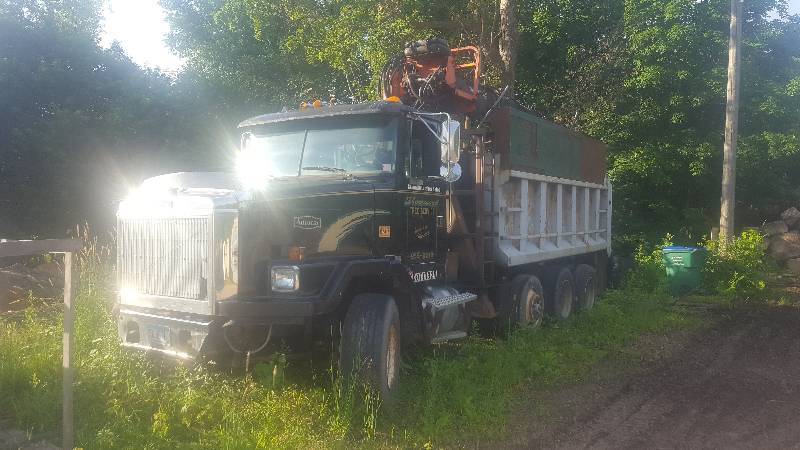 1991 White GMC with Prentice 120 Log Load Boom Truck | K-BID