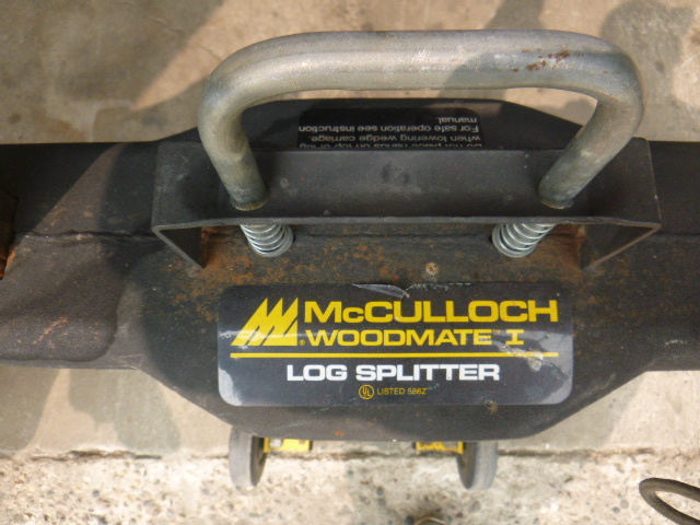 McCulloch Woodmate I Log Splitter Northstar Kimball August Consignments 3 K BID