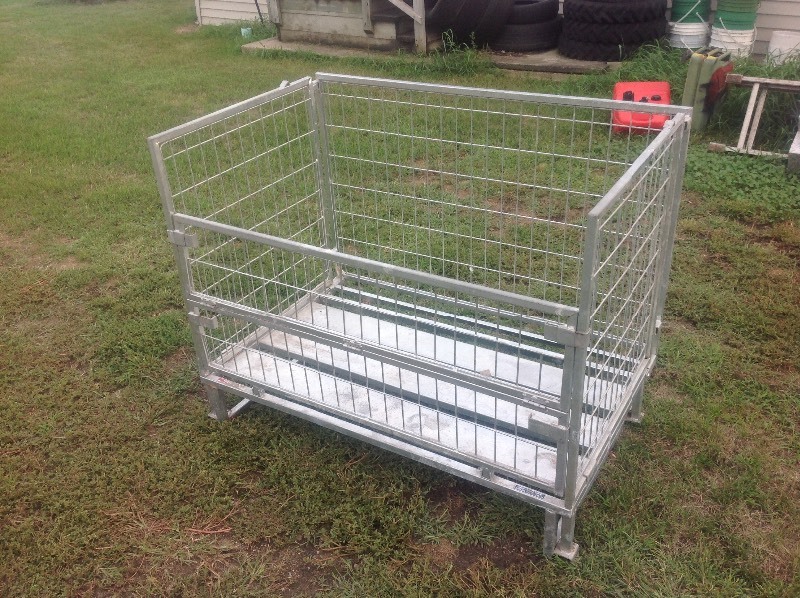 Collapsible Metal Pallet Box | September Consignment - Portland ND | K-BID