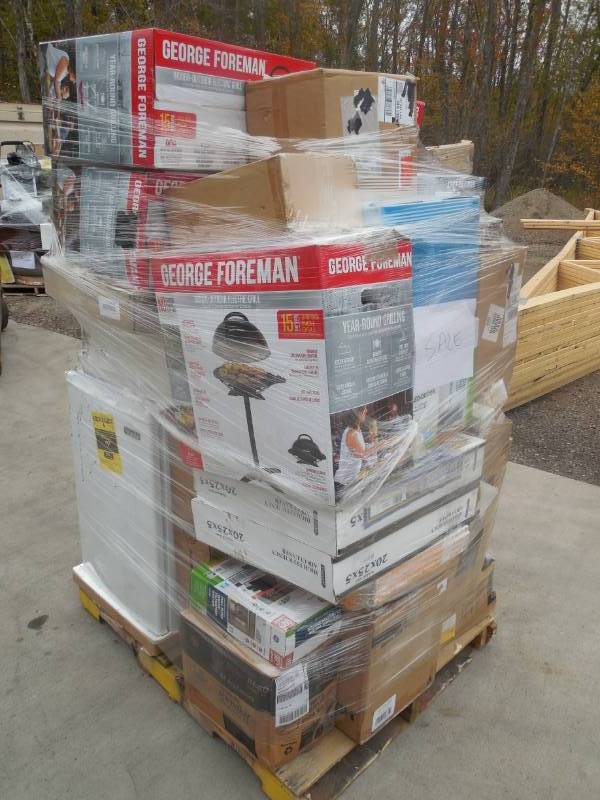 Pallet Lot Consignment Auction for Store Returned Merchandise. Auction ...