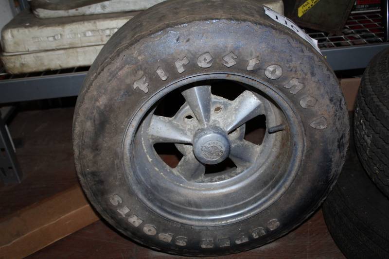 Firestone Super Sport White Letter Tire w/ Rocketr Racing Wheels 5-Lug ...