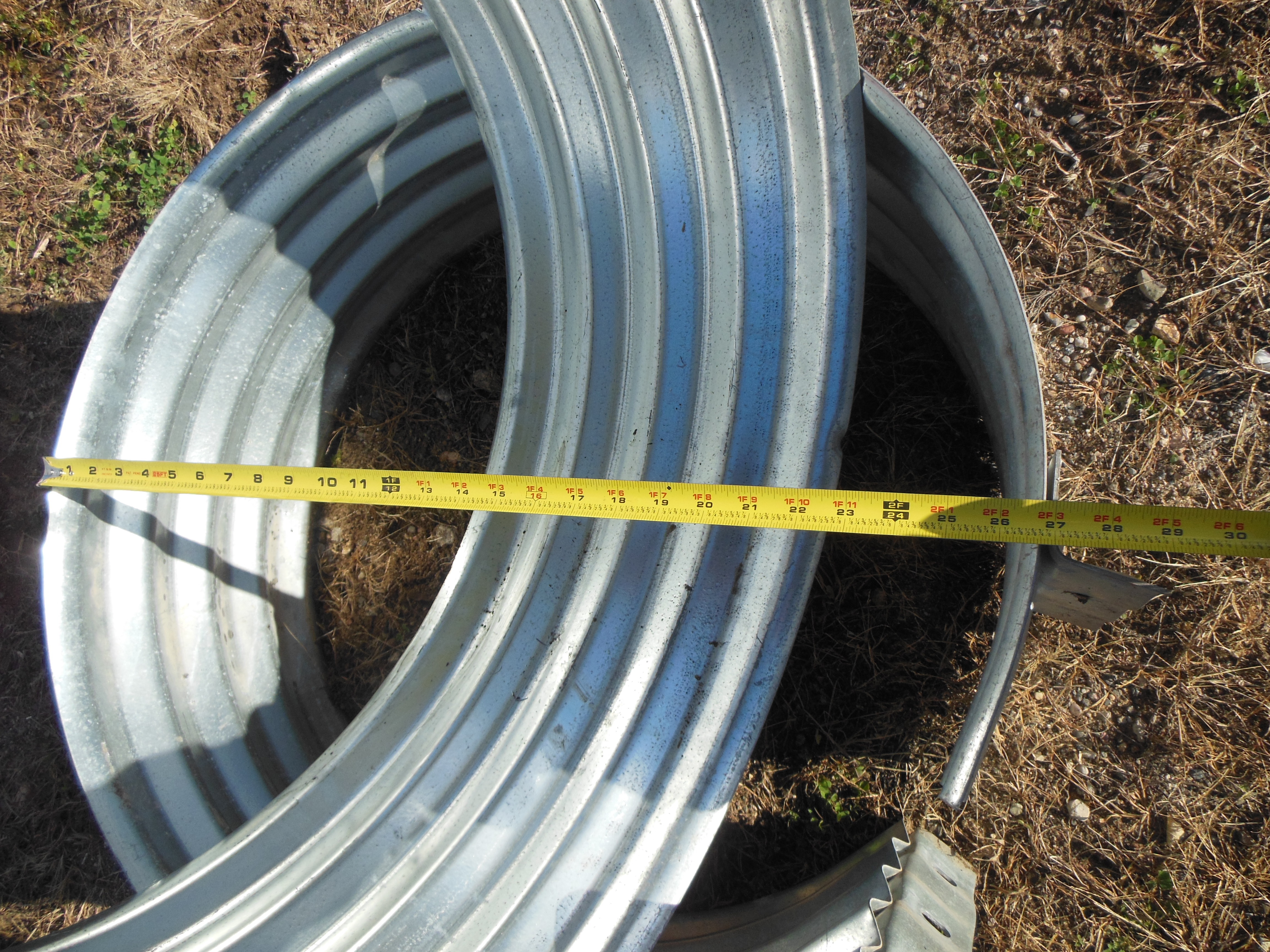 Two Galvanized Culvert Couplers / Connectors | NO RESERVES! Truck ...