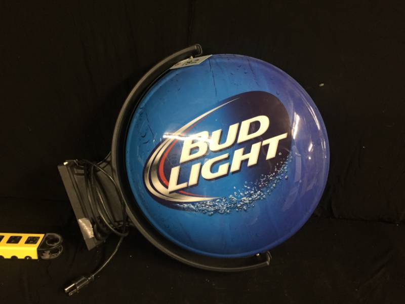 Bud Light rotating pub light | Neon Blowout and Mancave Extravaganza ...