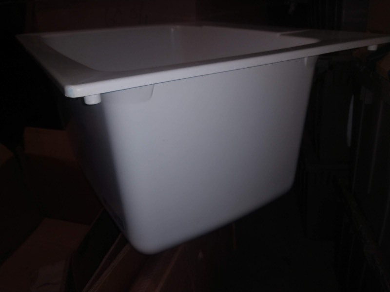 UTILATUB Model 10 Self-Rimming Utility Sink w/ Rear Drain, GERBER Bar ...