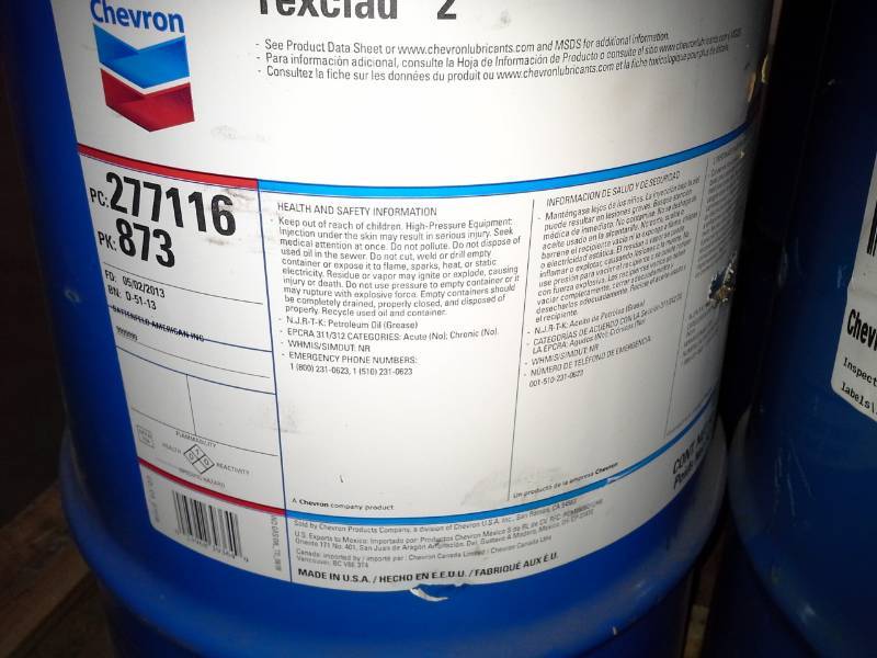 One - 16 Gallon Drum of Chevron Texclad 2 | Year-End Lubricants | K-BID