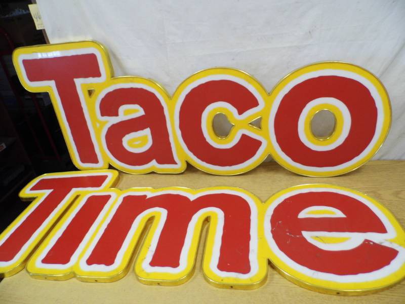 Taco Time Sign Faces | December #6 Consignment | K-BID
