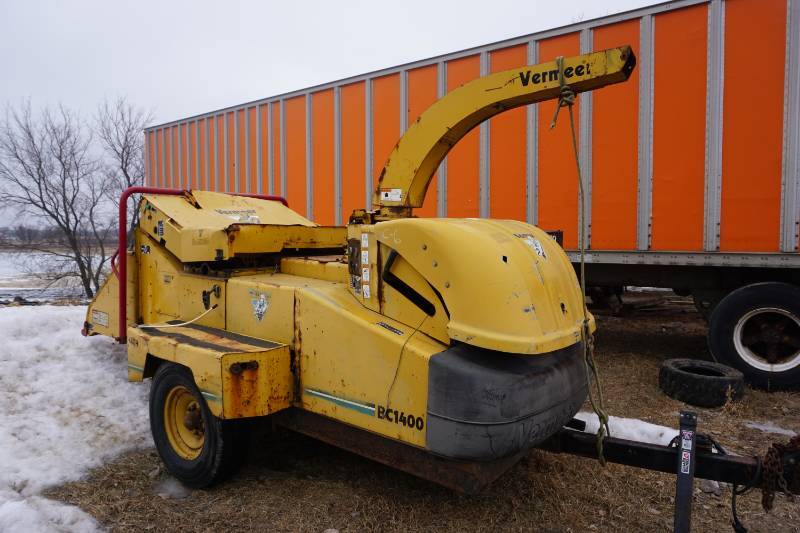 2003 Vermeer Model BC 1400 Diesel Powered Commercial Wood Chipper ...