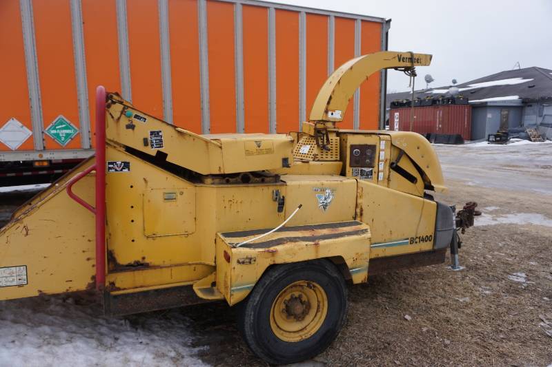 2003 Vermeer Model BC 1400 Diesel Powered Commercial Wood Chipper ...