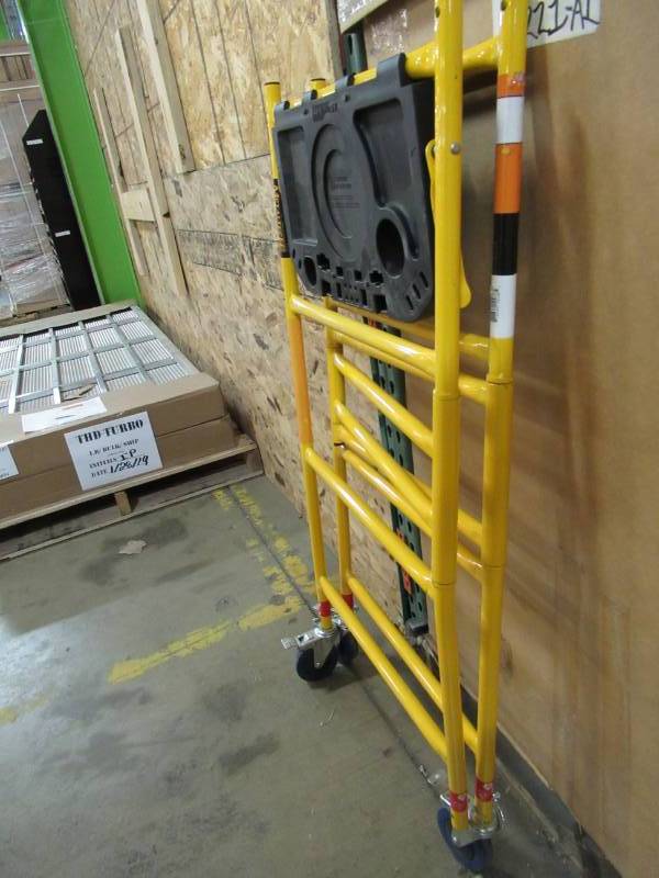 MetalTech 4 ft. x 4 ft. x 2 ft. Mini Rolling Scaffold 500 lb. Load ...