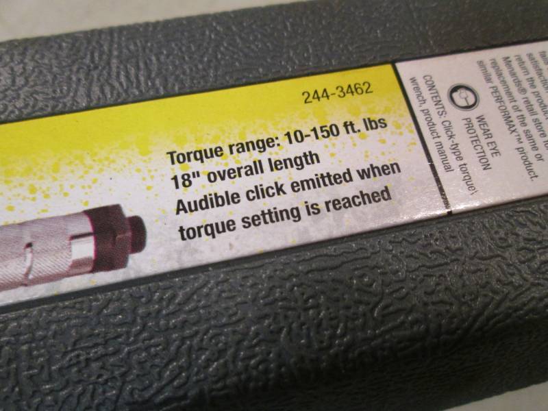 Performax Click Type Torque Wrench Antique Vintage Collector Knives Tools Grocery More K BID