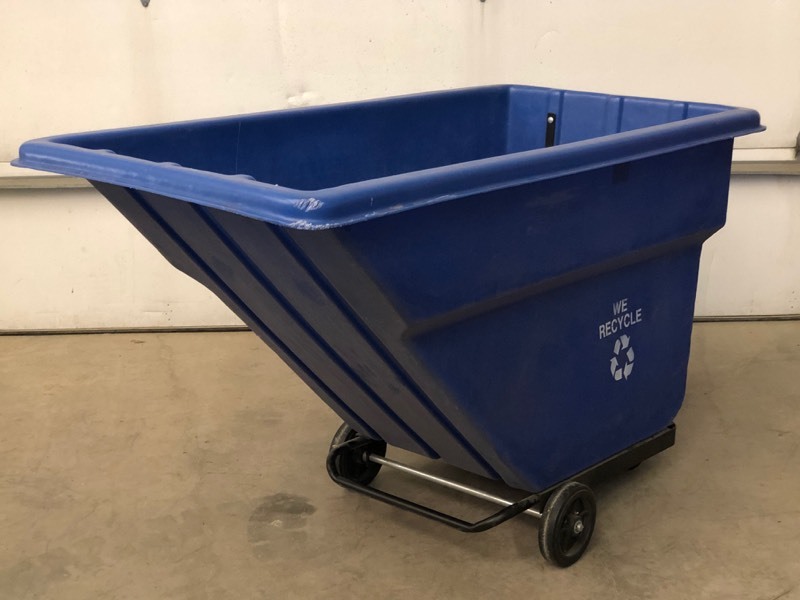 Global Rolling Recycling Dumpster / Cart | Commercial / Industrial ...