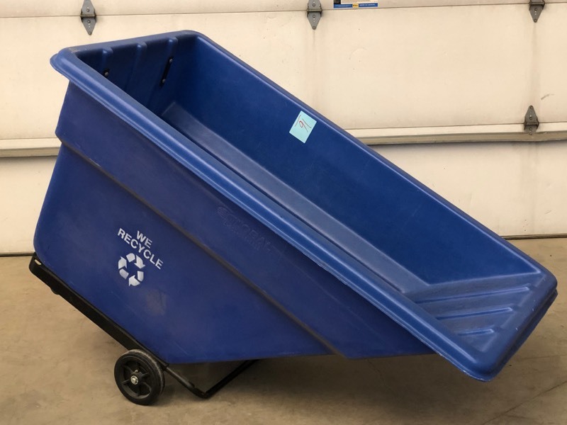 Global Rolling Recycling Dumpster / Cart | Commercial / Industrial ...