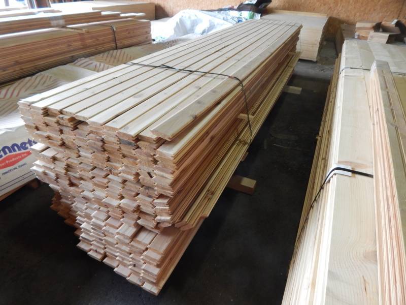 1" x 4" Cedar WP4 Tongue & Groove Paneling | Deerwood Lumber ...