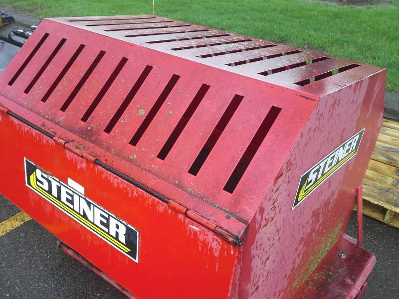 Steiner Turf Equipment Co. Lawn Sweeper 24cu.ft. Tractor Attachment ...