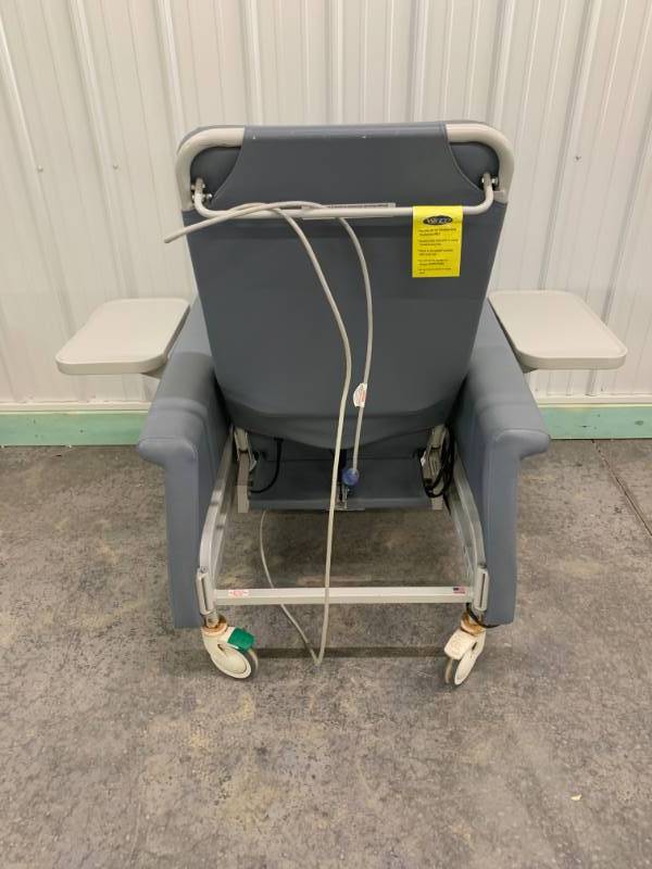 Blue Mobile Medical Grade Recliner Chair With Side Tables - Light ...