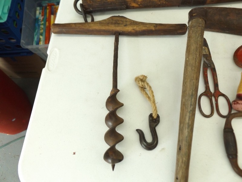 Large Lot of Antique Tools, Amish Weed Whip, etc. | EC# 280 HUGE Estate ...