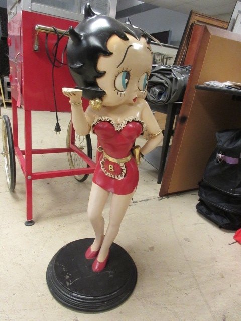 3 FOOT BETTY BOOP STATUETTE | POPCORN, ART, BETTY BOOP, CLOCK ...