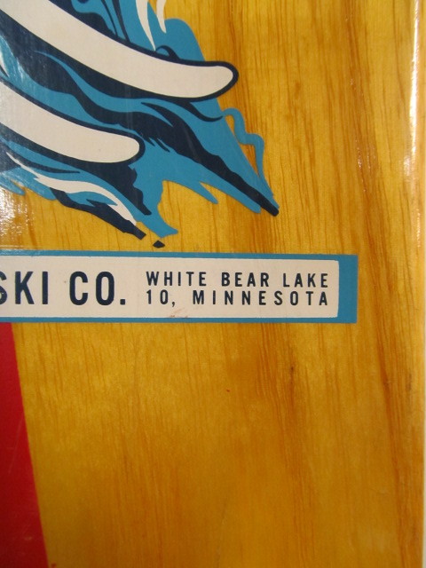 NICE Pair of Vintage 1950's Wooden WHITE BEAR Water Skis | Large Little ...