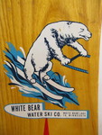 NICE Pair of Vintage 1950's Wooden WHITE BEAR Water Skis | Large Little ...