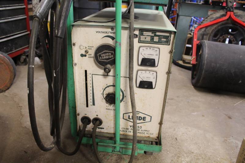 Union Carbide Linde MIG-35 Wire Feeder Welder with Linde VI-253 C/DC ...