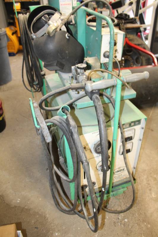 Union Carbide Linde MIG-35 Wire Feeder Welder with Linde VI-253 C/DC ...