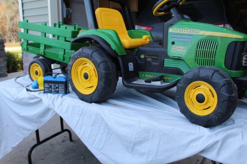 John Deere Farm Power 2-Speed Plus Reverse Children's Tractor with ...