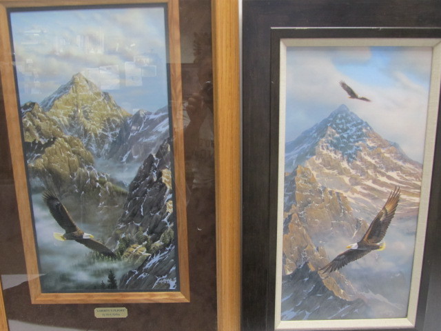 Framed "Liberty's Flight" and "On Freedom's Wing" Prints by Rick Kelley ...