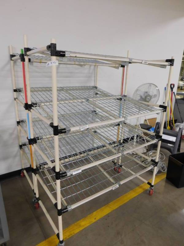2 - Rolling Storage Racks - 51"(w) x 68"(h) x 24"(d) | North Metro ...