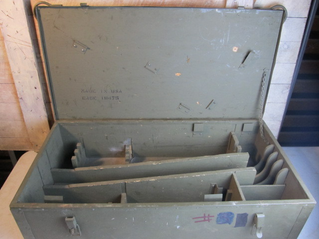 Vintage US Military Engineer Squad Carpenter Equipment Tool chest ...
