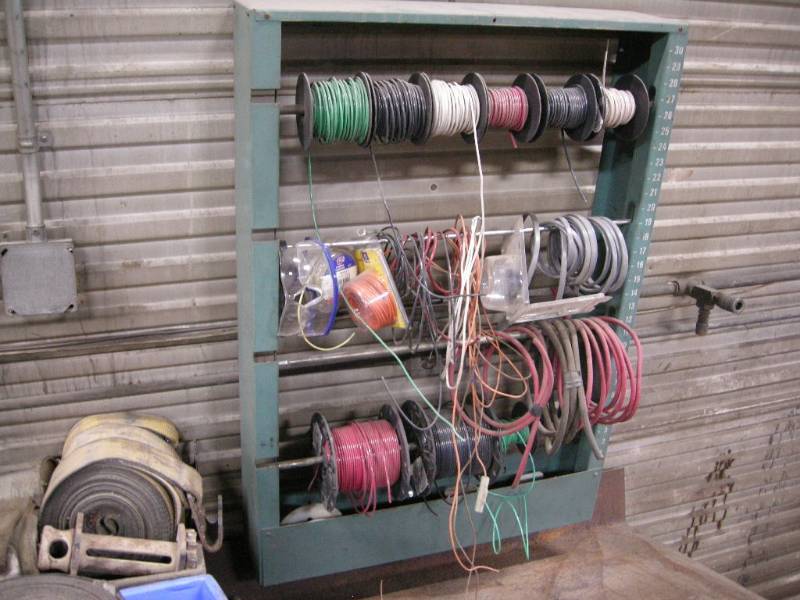 Wire Spool Rack | Estate Excavation Business, Plow Truck, UTV, Tool and ...