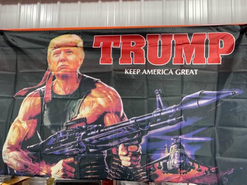 Rambo Trump 3' x 5' Flag | New Christmas Gift Auction 2019 (WE SHIP ...
