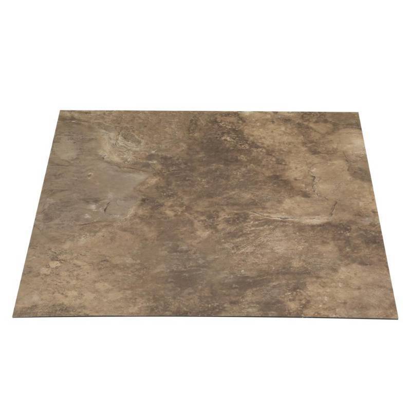 Trafficmaster Chestnut Blended Slate 18 in. x 18 in. Peel and Stick ...