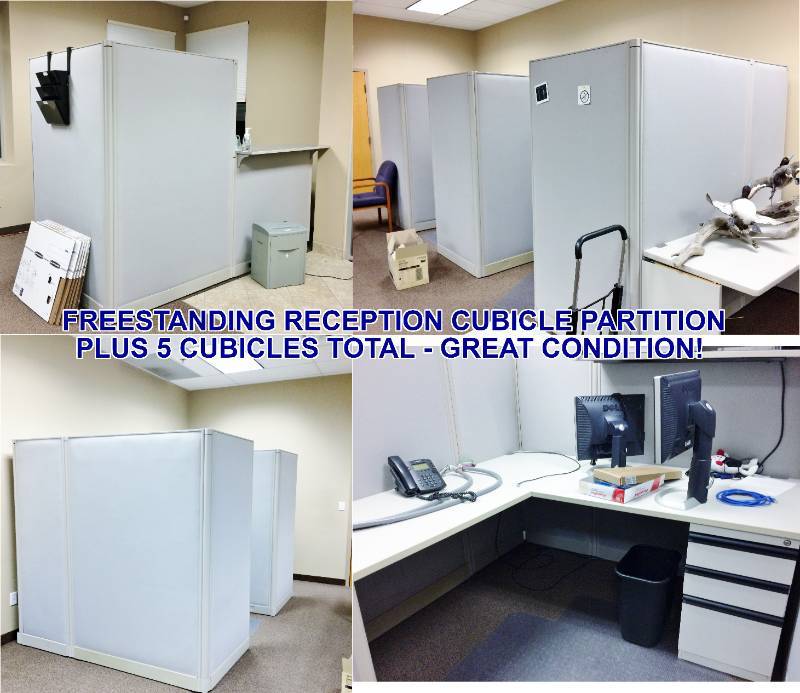 #1156 OFFICE EQUIPMENT AUCTION WITH SMALL OFFICE CUBICLE & RECEPTION ...