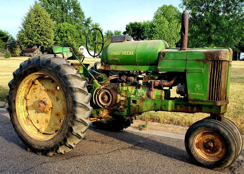 No Reserve-Rare and Running 1955 John Deere 70 Propane Tractor | K-BID