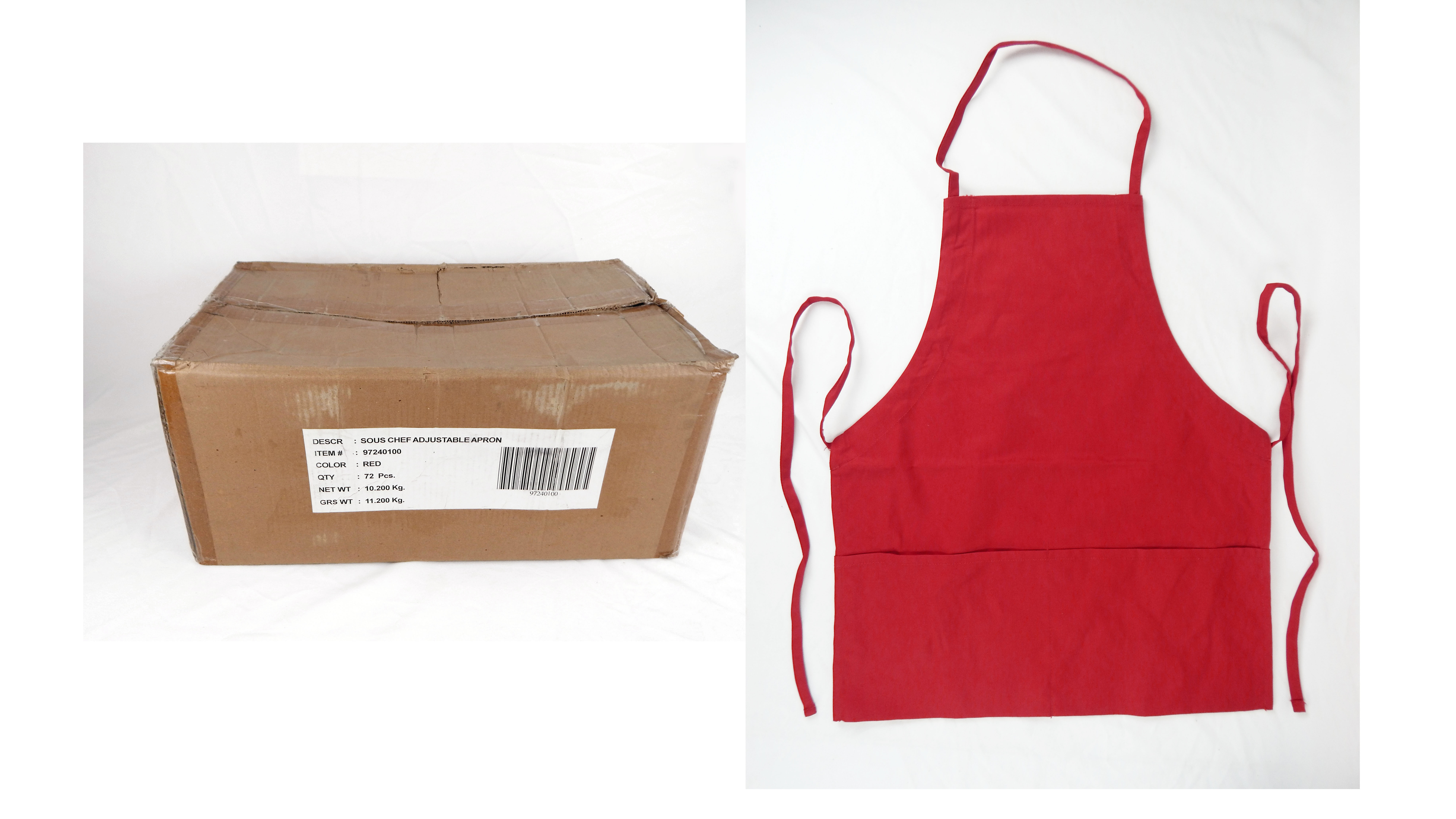 New Commercial Sous Chef Adjustable Kitchen Server Aprons | K-BID