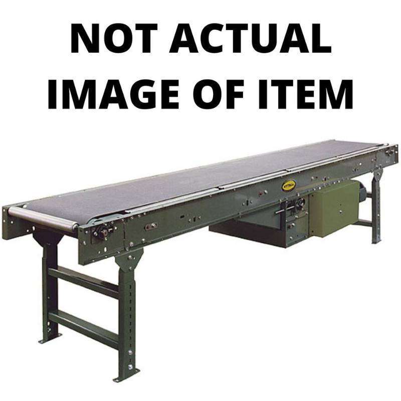 Rapistan Dematic Power Conveyor System - 20 foot. Electric powered belt ...