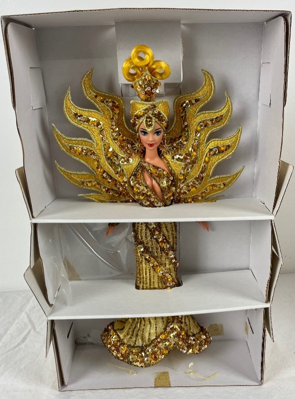 Bob Mackie 1995 Goddess of the Sun Barbie #14056, & 1996 Bob Mackie 1995 Goddess of the Sun Barbie #14056, & 1996