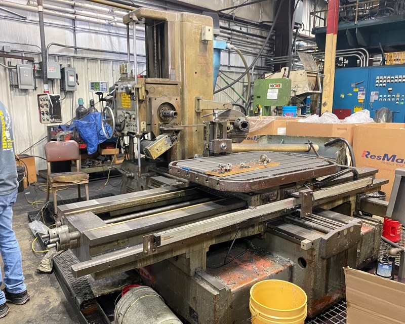 BORING MILL WITH GUN DRILLING MACHINE ATTACHMENT | K-BID