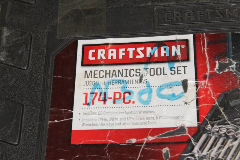 Craftsman Mechanics Tool Set 174 pc City of Edina Police Evidence And Surplus Sale K BID