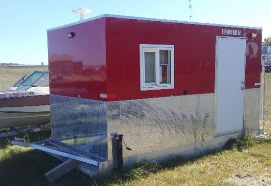 2020 Aluminum Fish House, O2 gauges, O2 shut offs, 6' Poly Stretchers ...