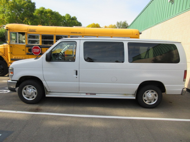 FORD ECONO VAN AND A HANDICAP ACCESSIBLE SCHOOL BUS WITH HYDRAULIC LIFT ...