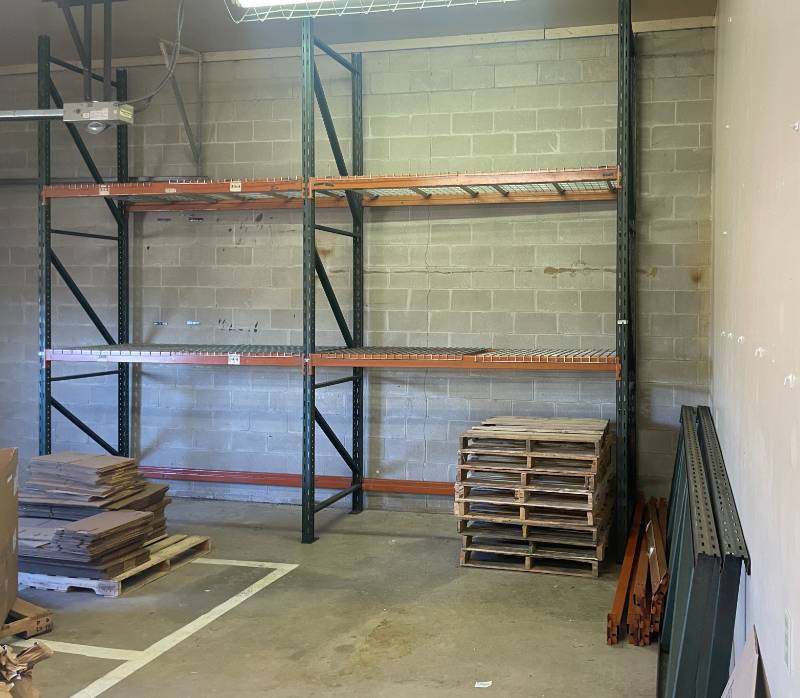 PRODENA #44 14' Pallet Racking, Shelving , Table & Bar Stools, Shipping ...