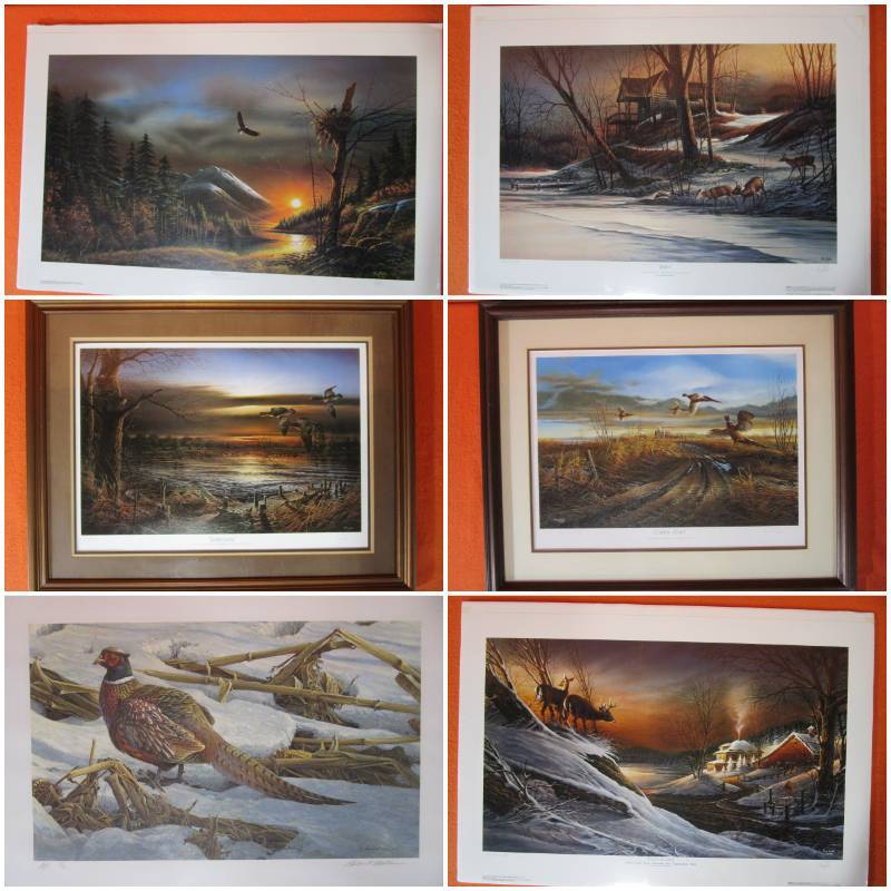 Large Estate Artwork & Collector Plates Auction (85) Terry Redlin ...