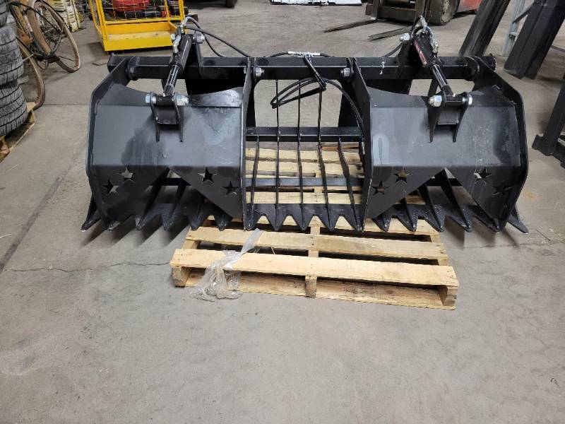 NEW Skidloader Attachments - Rock / Grapple Buckets, Receiver Hitch ...