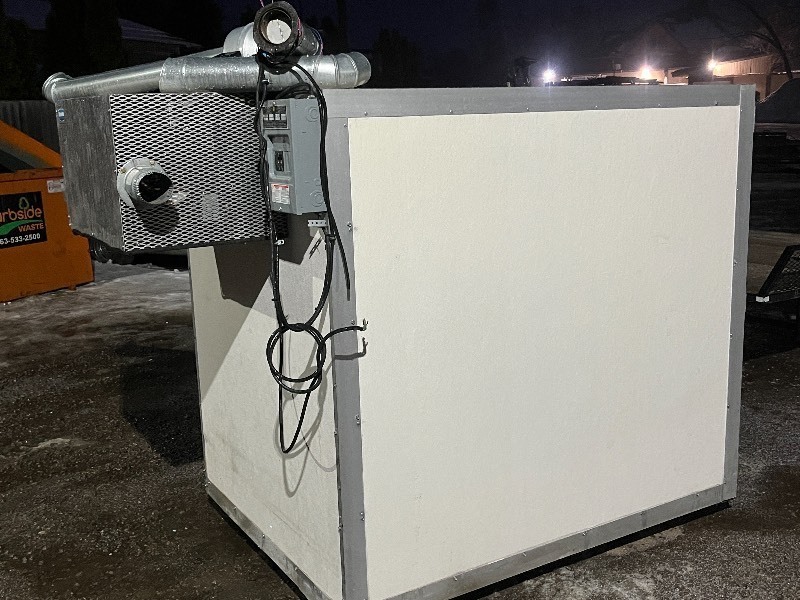 Commercial Automotive Paint Booth & Self-Contained Commercial Cooler ...