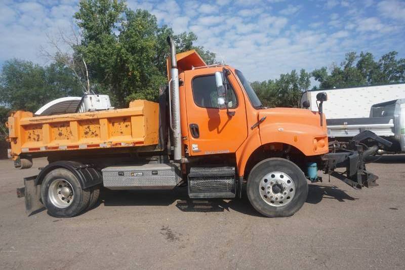SW Metro Freightliner M2 Roll Off Truck With Dumpsters, Dodge 3500 Dump ...