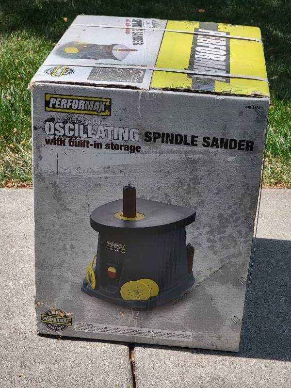 PerforMax Oscillating Spindle Sander 240 2978 NIB Minnetonka Luxury Full Estate Auction K BID