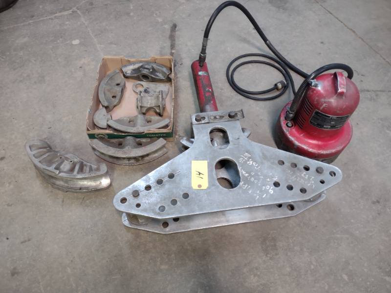 Blackhawk Hydraulic Pipe Bender Up. Complete Welding Fab Shop K BID