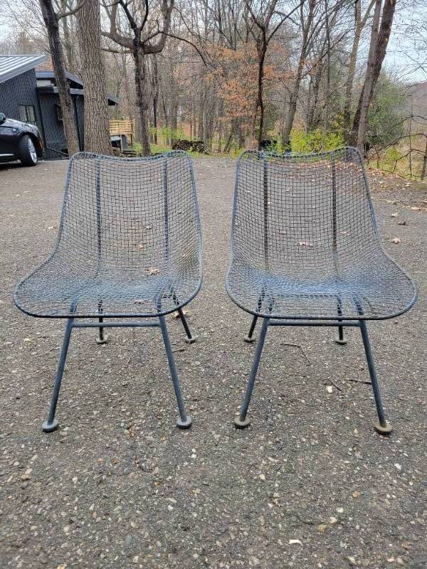 Russell Woodard Sculptura Patio Set. Clocks. Jenny Lind Furn. Paintings ...