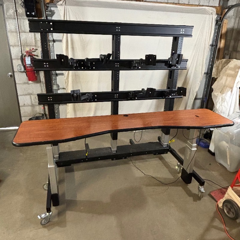 #2038 WOW MSRP $12,000 AFC CONTROL ROOM CONSOLE WITH VIDEO WALL ...